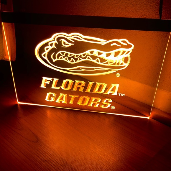 Other | Florida Gators Led Neon Orange Light Sign 8x12 | Poshmark